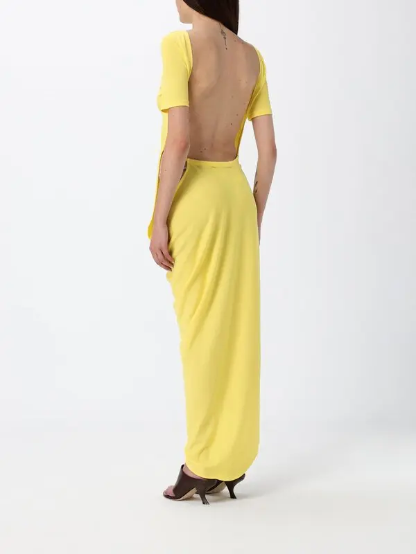 Jacquemus Asymmetrical Draped Dress
