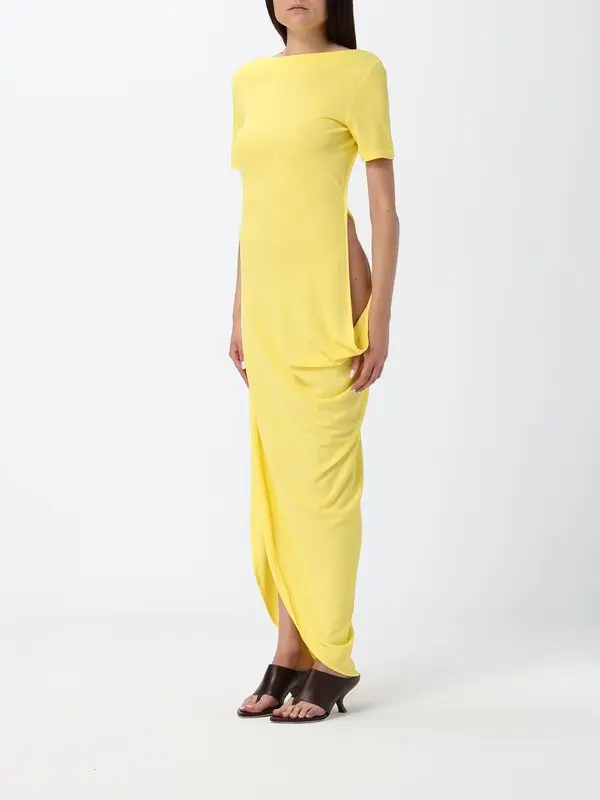 Jacquemus Asymmetrical Draped Dress