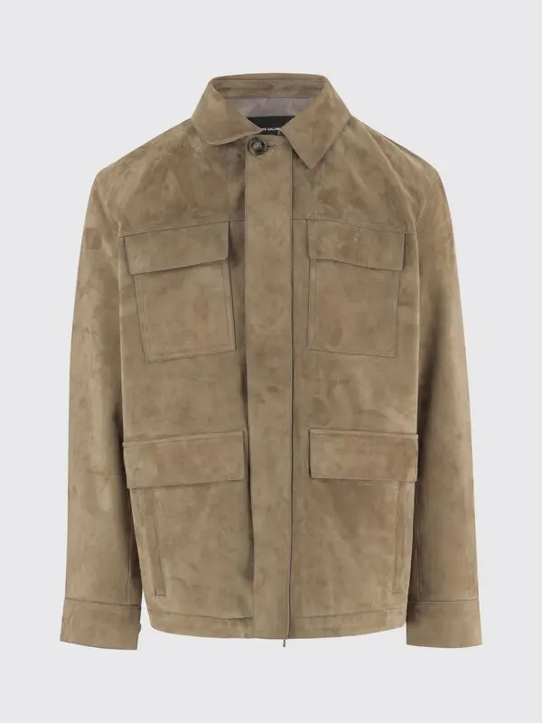 YVES SALOMON Suede Utility Jacket