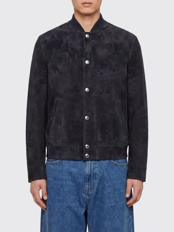 YVES SALOMON Suede Bomber Jacket