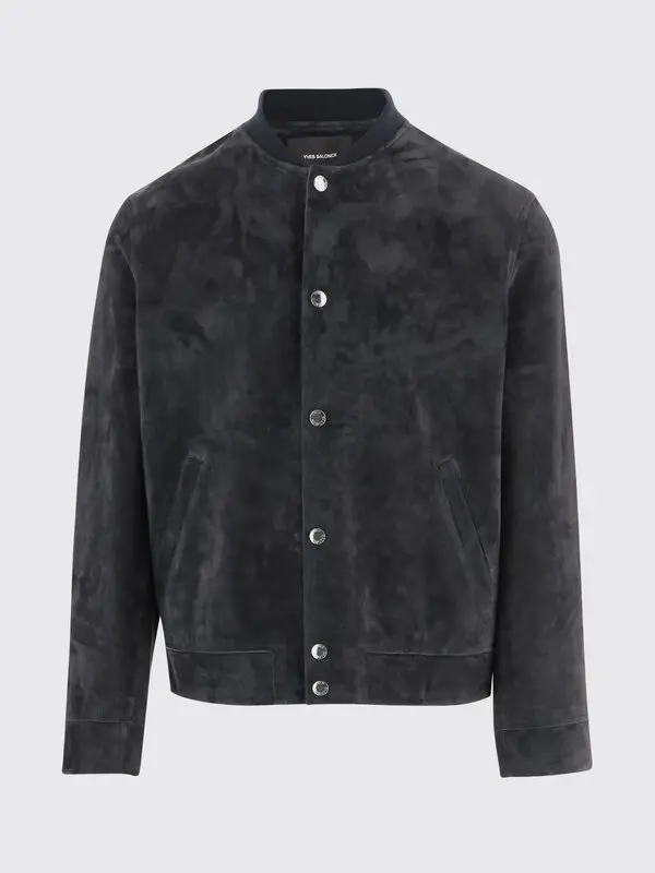YVES SALOMON Suede Bomber Jacket