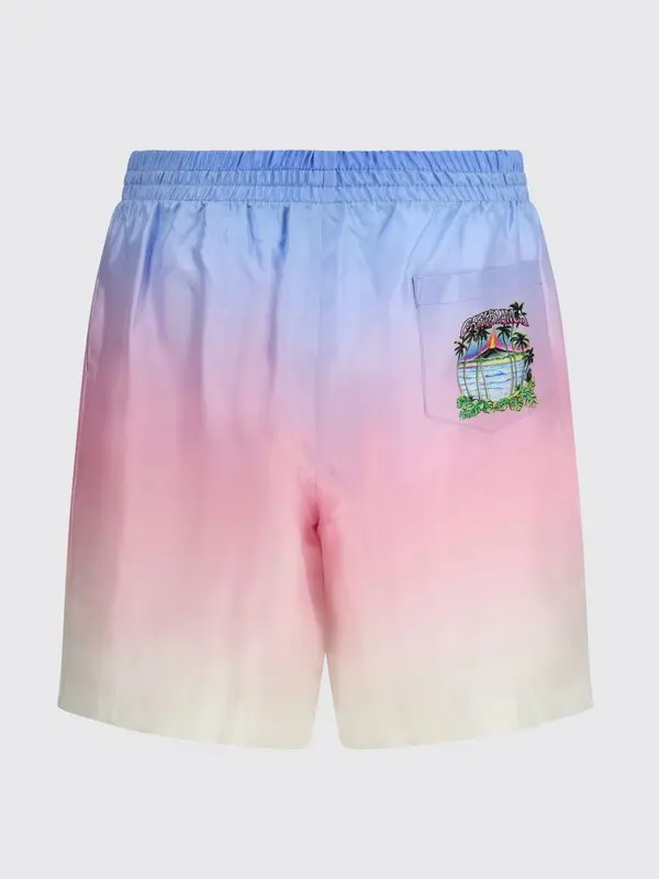 Casablanca Abstract Print Silk Shorts