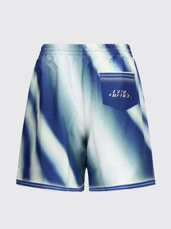 Casablanca Abstract Print Silk Twill Jogging Shorts