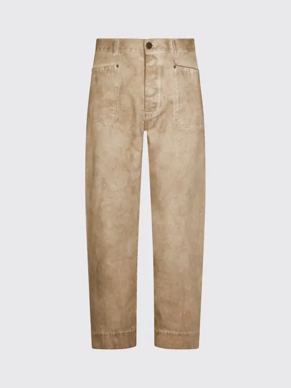VIVIENNE WESTWOOD Five-pocket Straight Fit Cotton Jeans - Beige