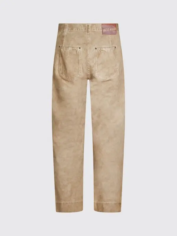 VIVIENNE WESTWOOD Five-pocket Straight Fit Cotton Jeans - Beige