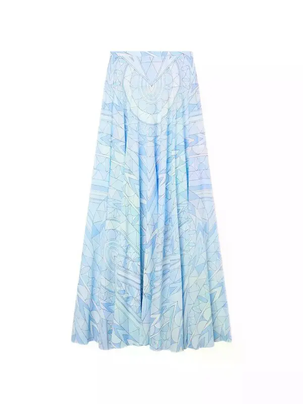 Emilio Pucci Manuba Geometric-print Strapless Skirt
