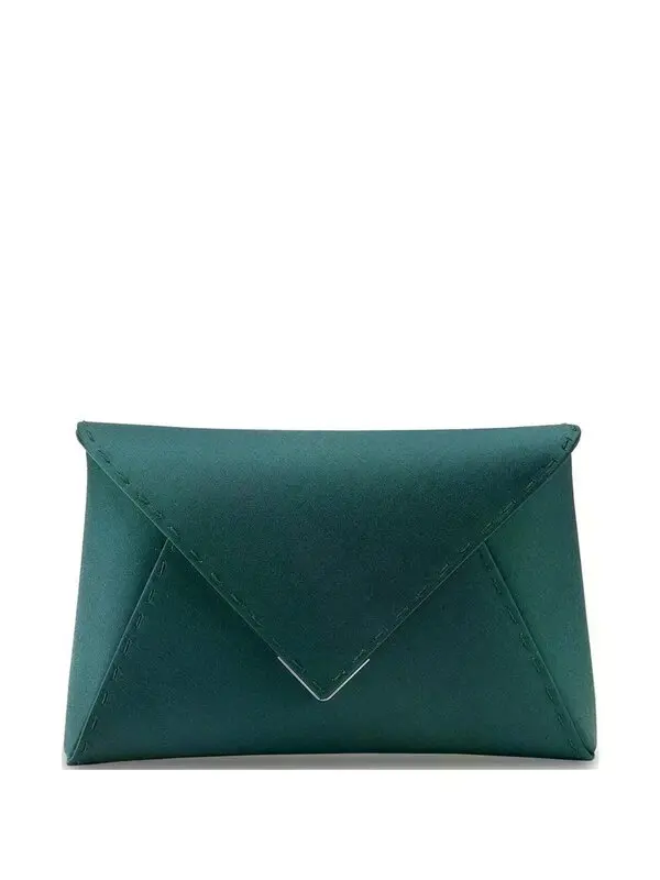 Tyler Ellis Small Lee Pouchet Clutch Bag - Green