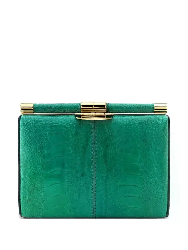 Tyler Ellis Jamie Ostrich-leg Clutch Bag