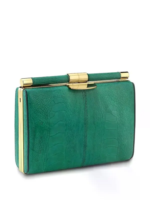 Tyler Ellis Jamie Ostrich-leg Clutch Bag