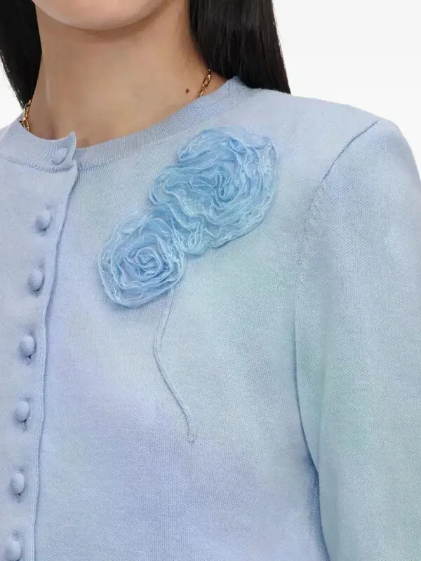 SELF-PORTRAIT Floral Embellished Cardigan