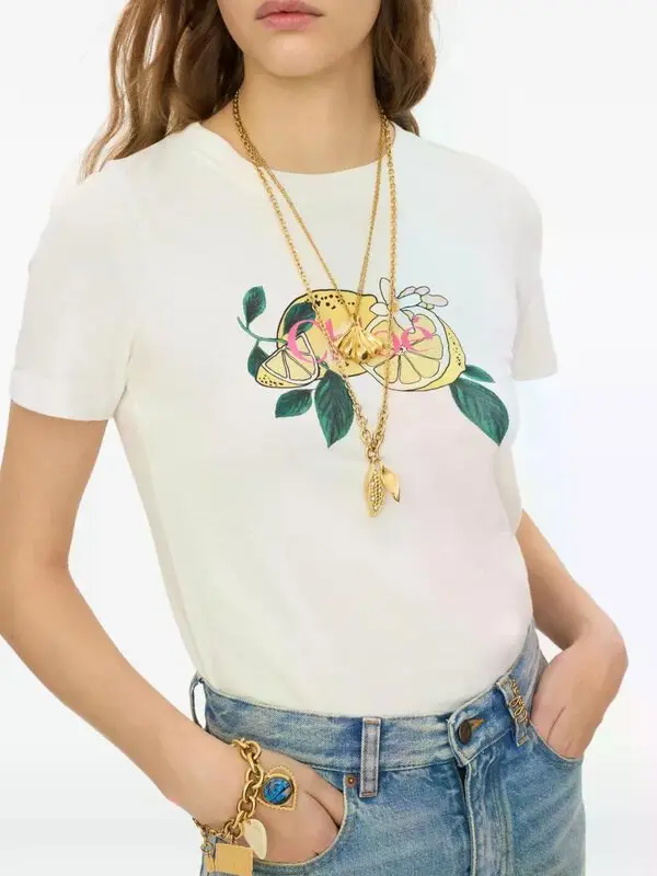 Chloé Cotton Lemon Print T-shirt