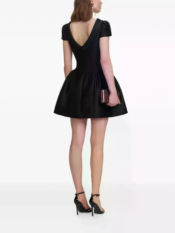 SELF-PORTRAIT Dropped-waistline A-line Mini Dress