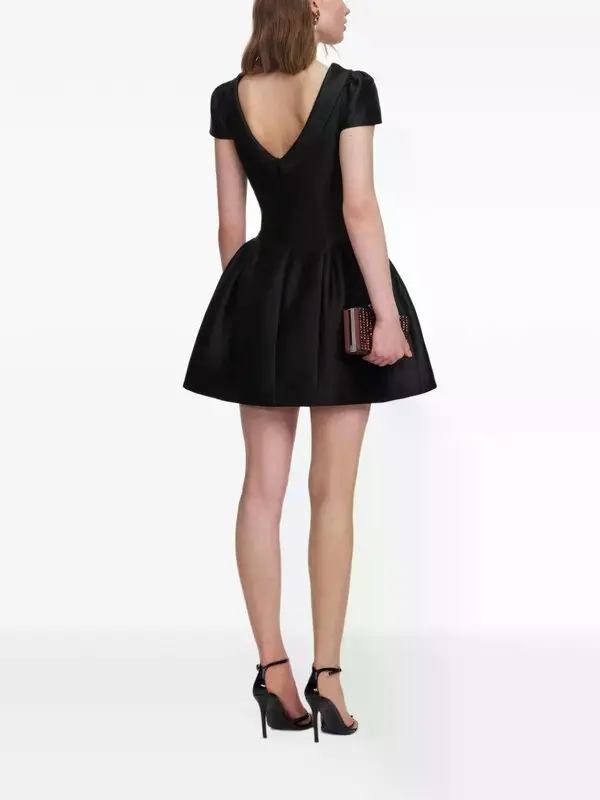 SELF-PORTRAIT Dropped-waistline A-line Mini Dress
