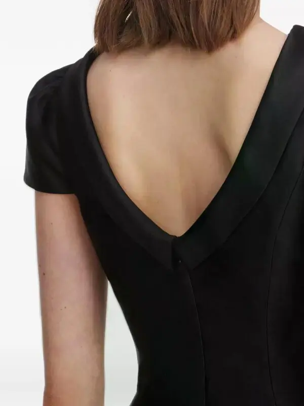 SELF-PORTRAIT Dropped-waistline A-line Mini Dress