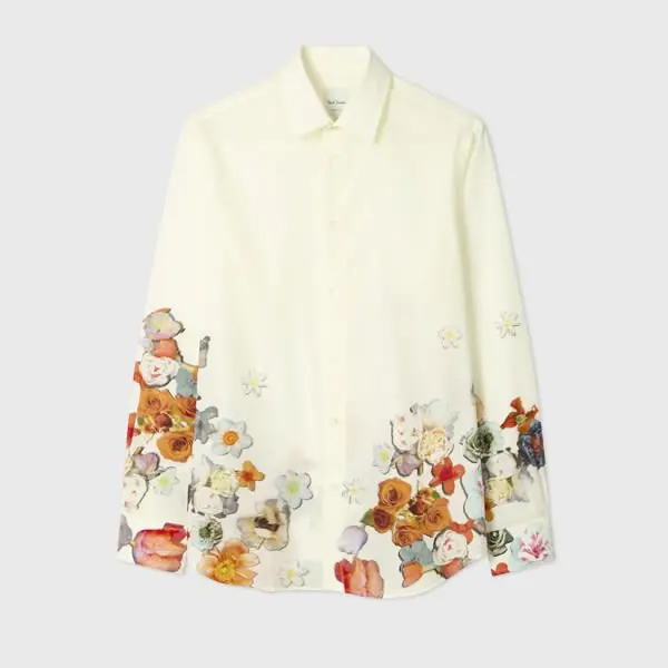 Paul Smith Regular-fit 'climbing Floral' Print Shirt