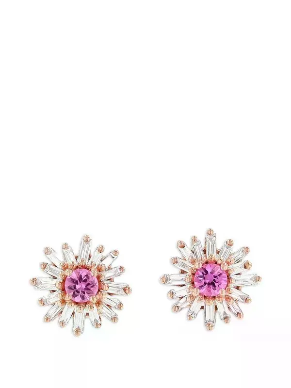 SUZANNE KALAN Sapphire And Diamond Earrings - Pink
