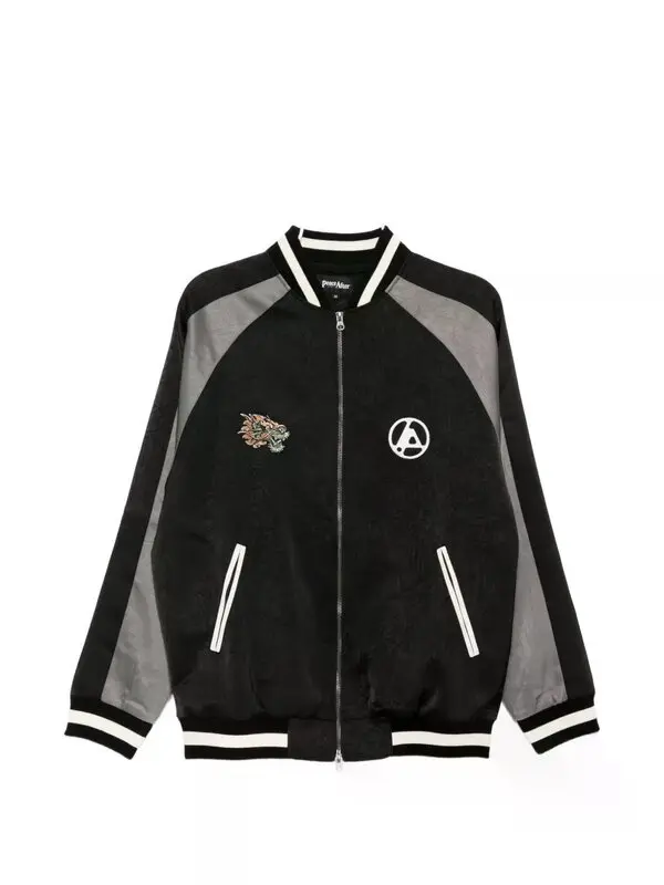 PEACE AND AFTER Linkin Park Logo Embroidered Jacket - Black