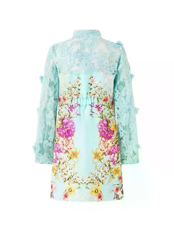 Camilla Lace Sleeve Floral Dress