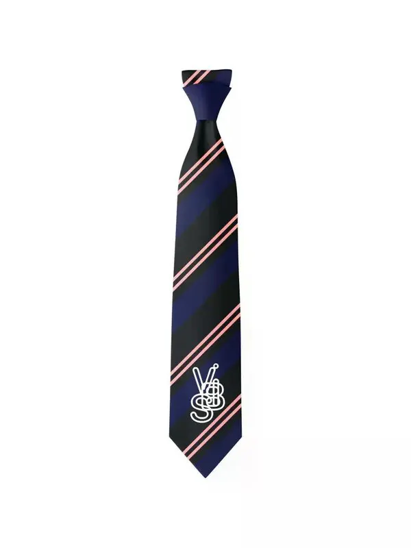 Henrik Vibskov Embroidered Logo Neck Tie - Blue