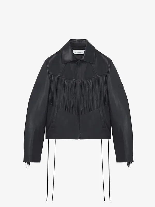 Alexander McQueen Fringe Leather Jacket