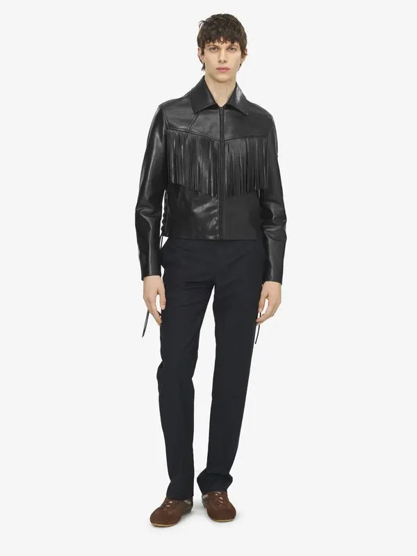 Alexander McQueen Fringe Leather Jacket