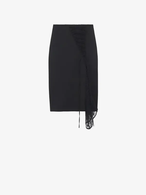 Alexander McQueen Corset Lacing Detail Pencil Skirt