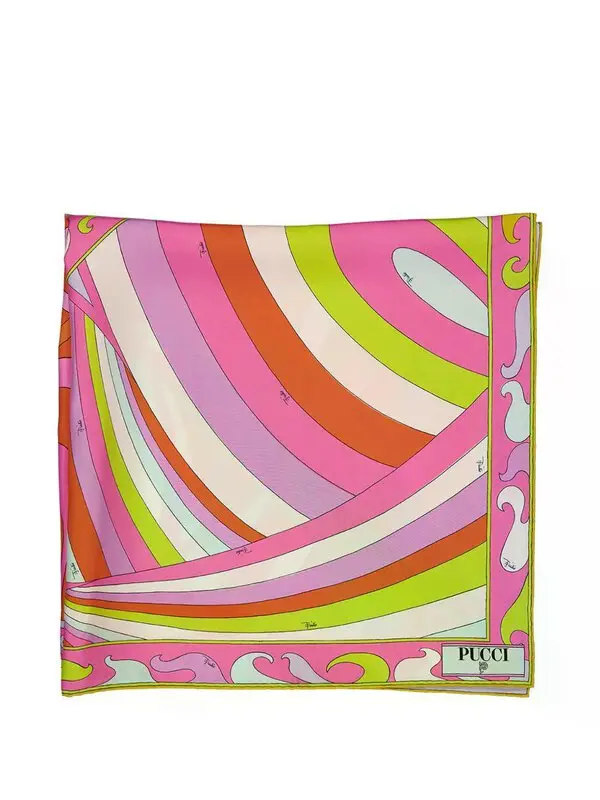 Emilio Pucci Iride Print Silk Scarf