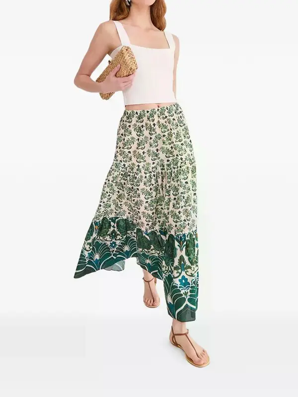 Cara Cara Melanie Tiered Floral Maxi Skirt