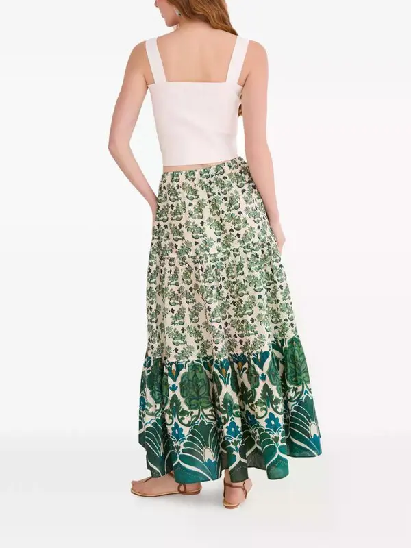 Cara Cara Melanie Tiered Floral Maxi Skirt