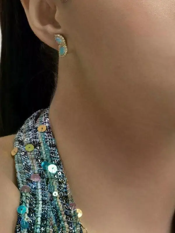 Monica Rich Kosann Opal And Diamond Butterfly Earrings
