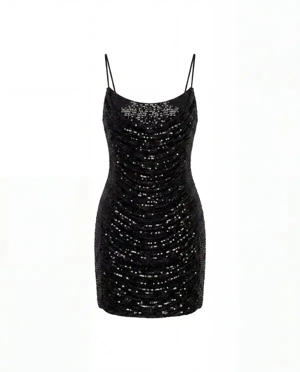 MILLA Sequined Corset Mini Dress
