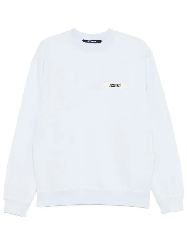 Jacquemus Cotton Gros Grain Sweatshirt - Blue