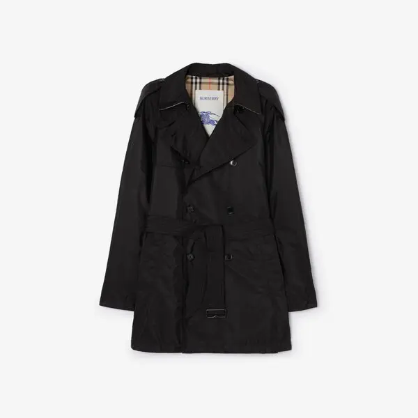 Burberry Midlength Nylon Leadenham Trench Coat