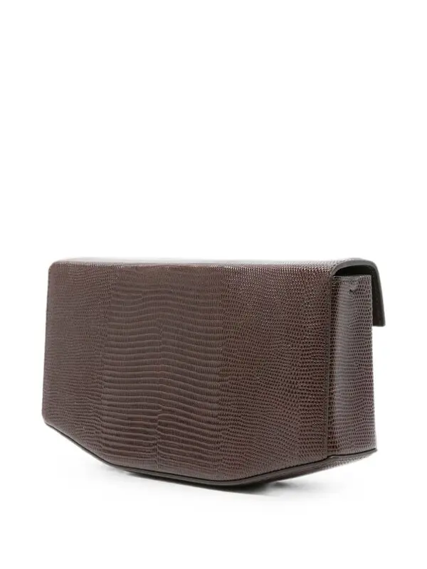 TOTEME Clip Leather Shoulder Bag - Brown