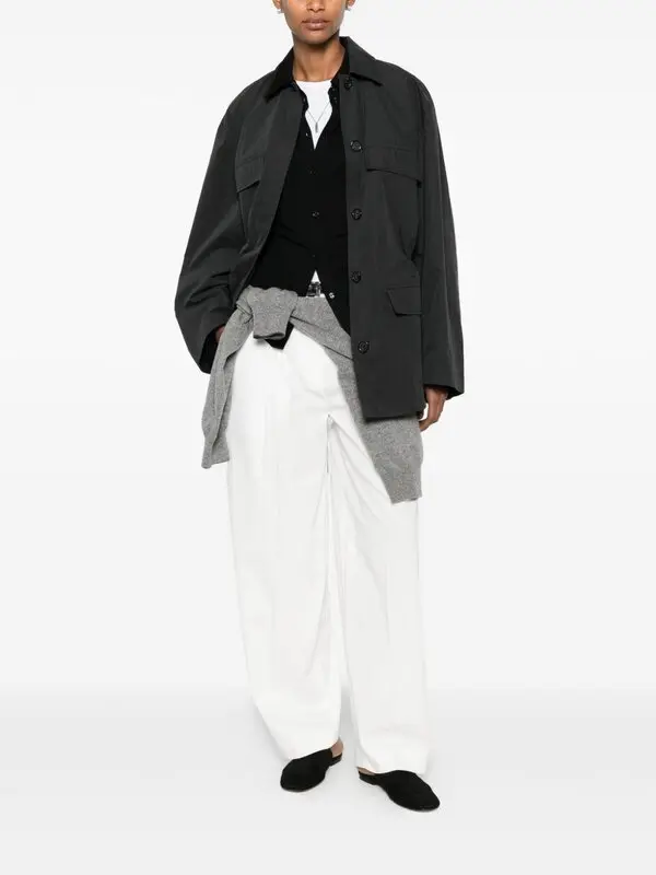 TOTEME Cotton Blend Jacket - Black