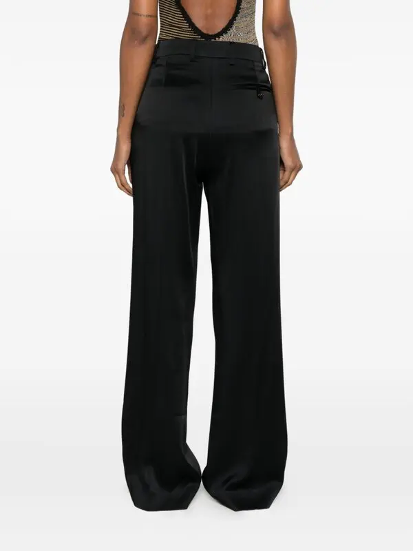 Stella McCartney Pleated Satin Trousers
