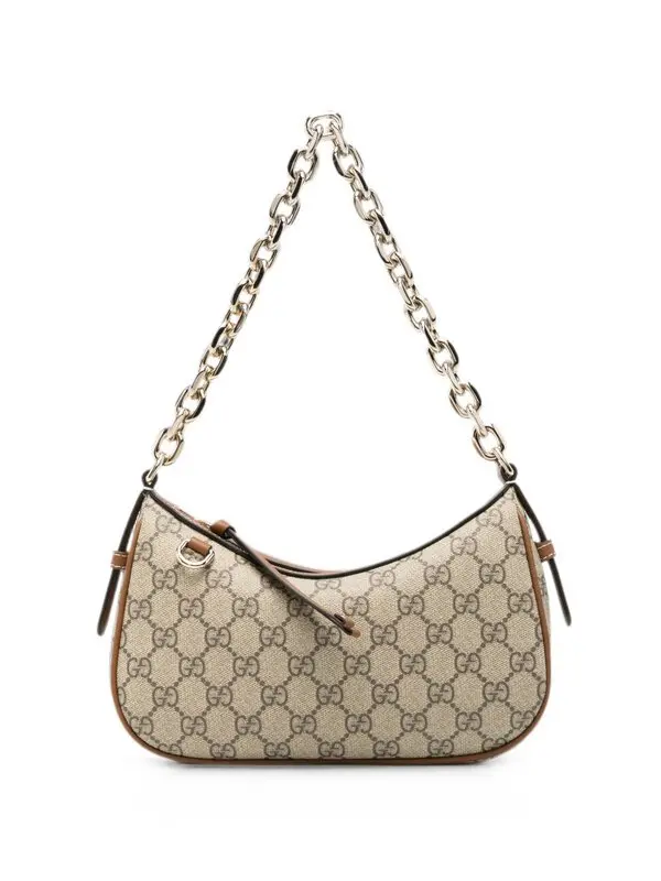 Gucci Gg Emblem Small Shoulder Bag - Beige