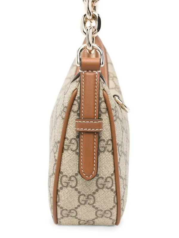 Gucci Gg Emblem Small Shoulder Bag - Beige