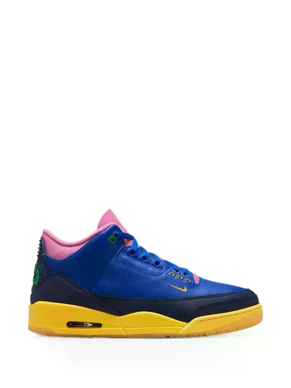 JORDAN Air 3 Retro Og Brazil Panelled Sneakers - Blue