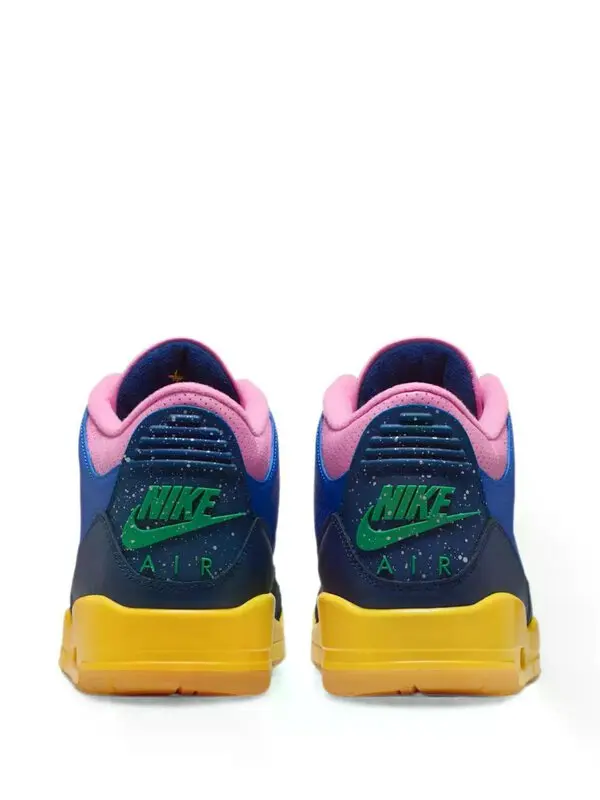 JORDAN Air 3 Retro Og Brazil Panelled Sneakers - Blue
