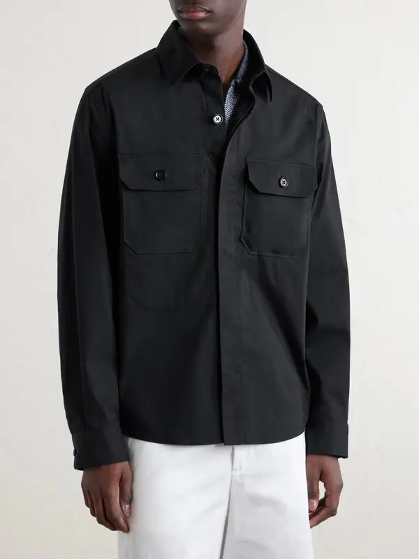 Zegna Cotton-blend Overshirt