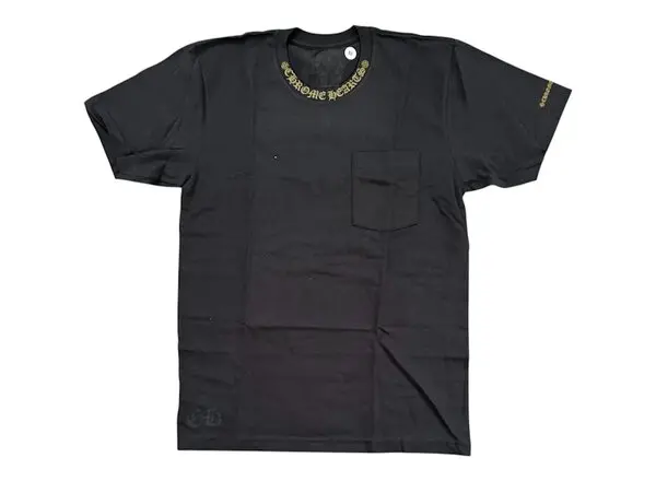Chrome Hearts Short Sleeve Pocket Crew T-shirt - Black