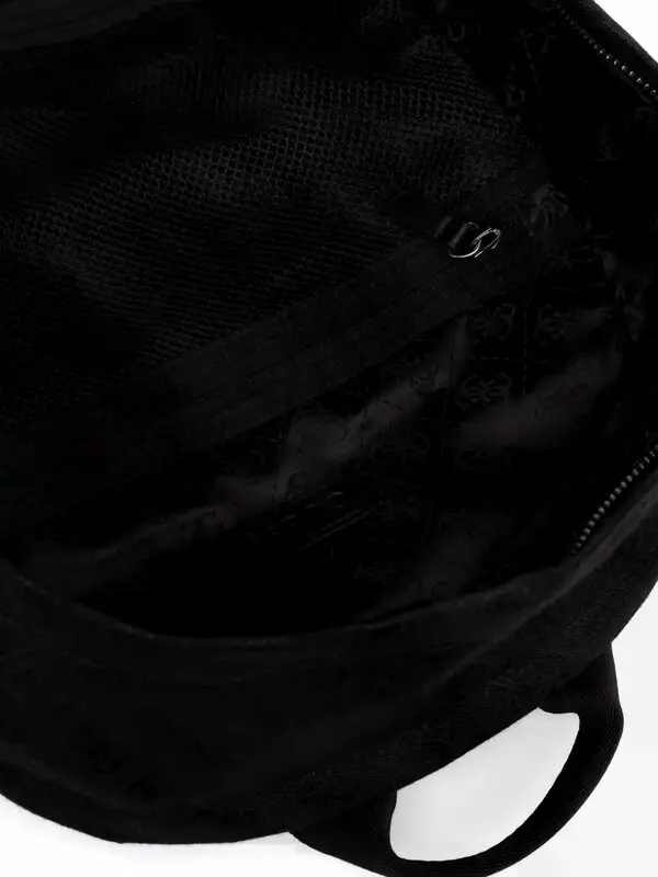 Guess Boston Monogram-pattern Logo-plaque Backpack