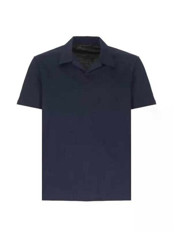 DONDUP Polo-collar V-neck T-shirt