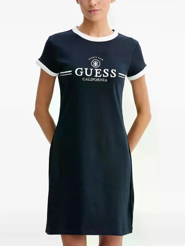 Guess Embroidered Mini Dress