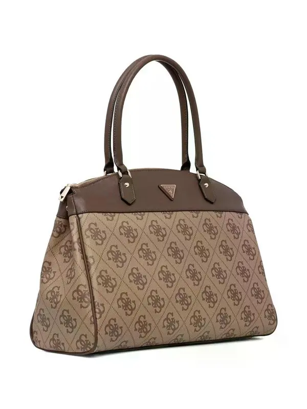 Guess Maxi Berta 4g Monogram-print Logo-plaque Tote Bag