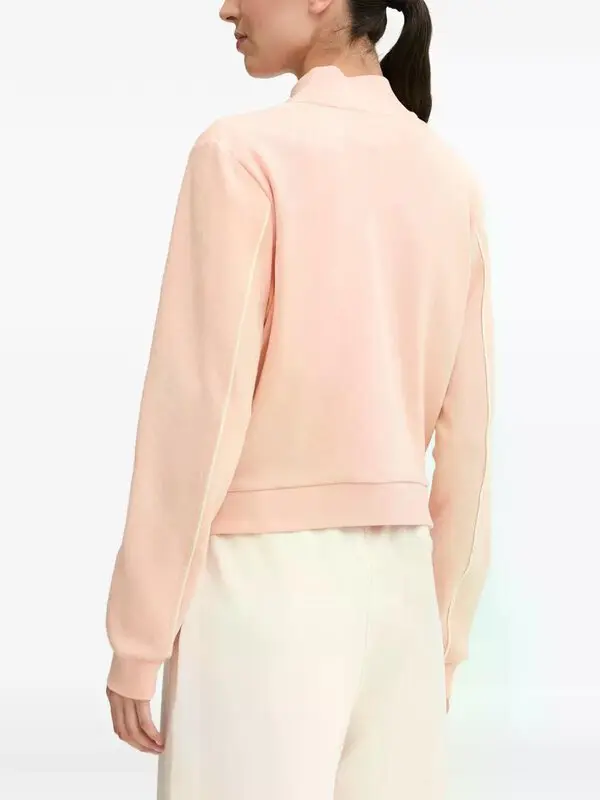 Guess Clara Logo-patch Zip-up Sweatshirt