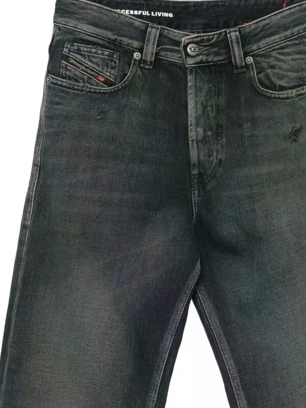 DIESEL® 1988 D-ark Distressed Straight-leg Jeans