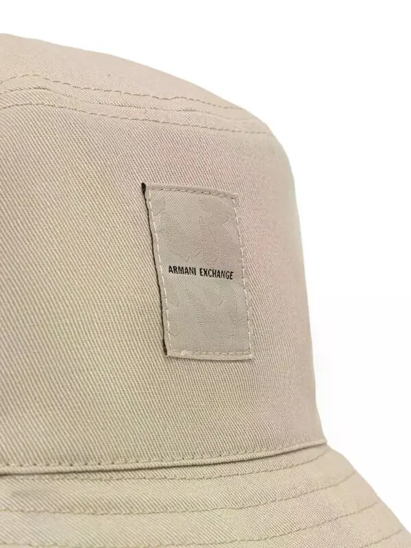Armani Exchange Logo Patch Bucket Hat