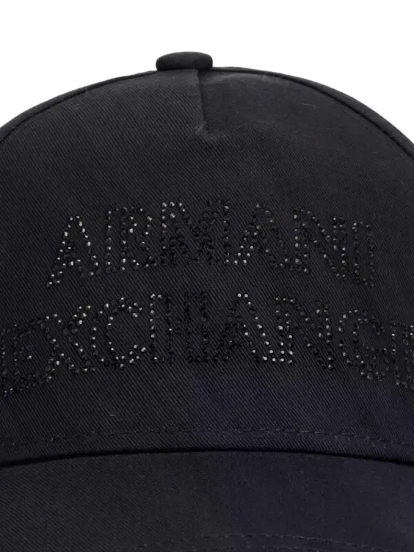 Armani Exchange Embellished Twill Baseball Cap